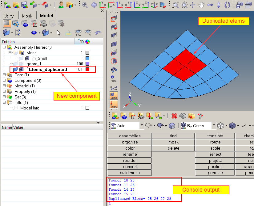 How To Find And Remove Duplicate Elements Hypermesh Altair Products Altair Community