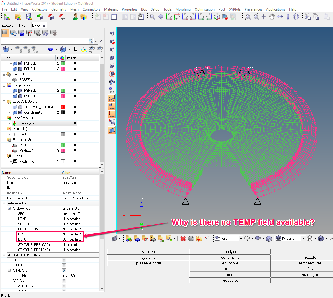 OS-1010 - Define TEMP in Load Step - HyperMesh - Altair Products ...