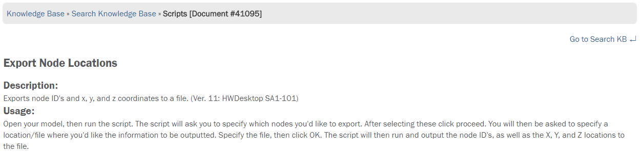 Get Master Node Of Selected Rbe2 Hyperworks Scripts And Customizations Altair Products