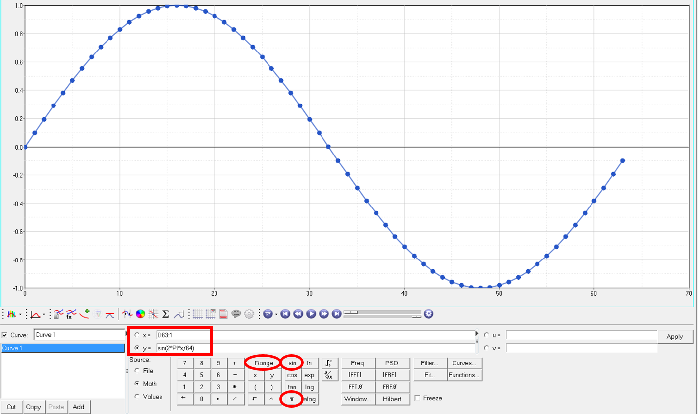 簡単なsinカーブの作成 Hypergraph Altair Products Altair Community