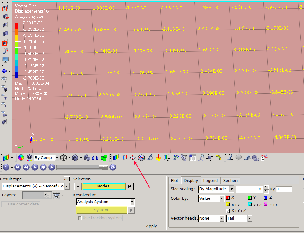 How To Get Contour Output Values To Display On Top Of Elements