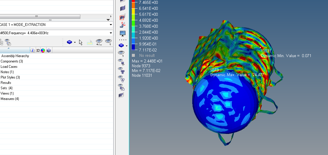 Select The Maximum Of A Displacement Hyperview Altair Products Altair Community