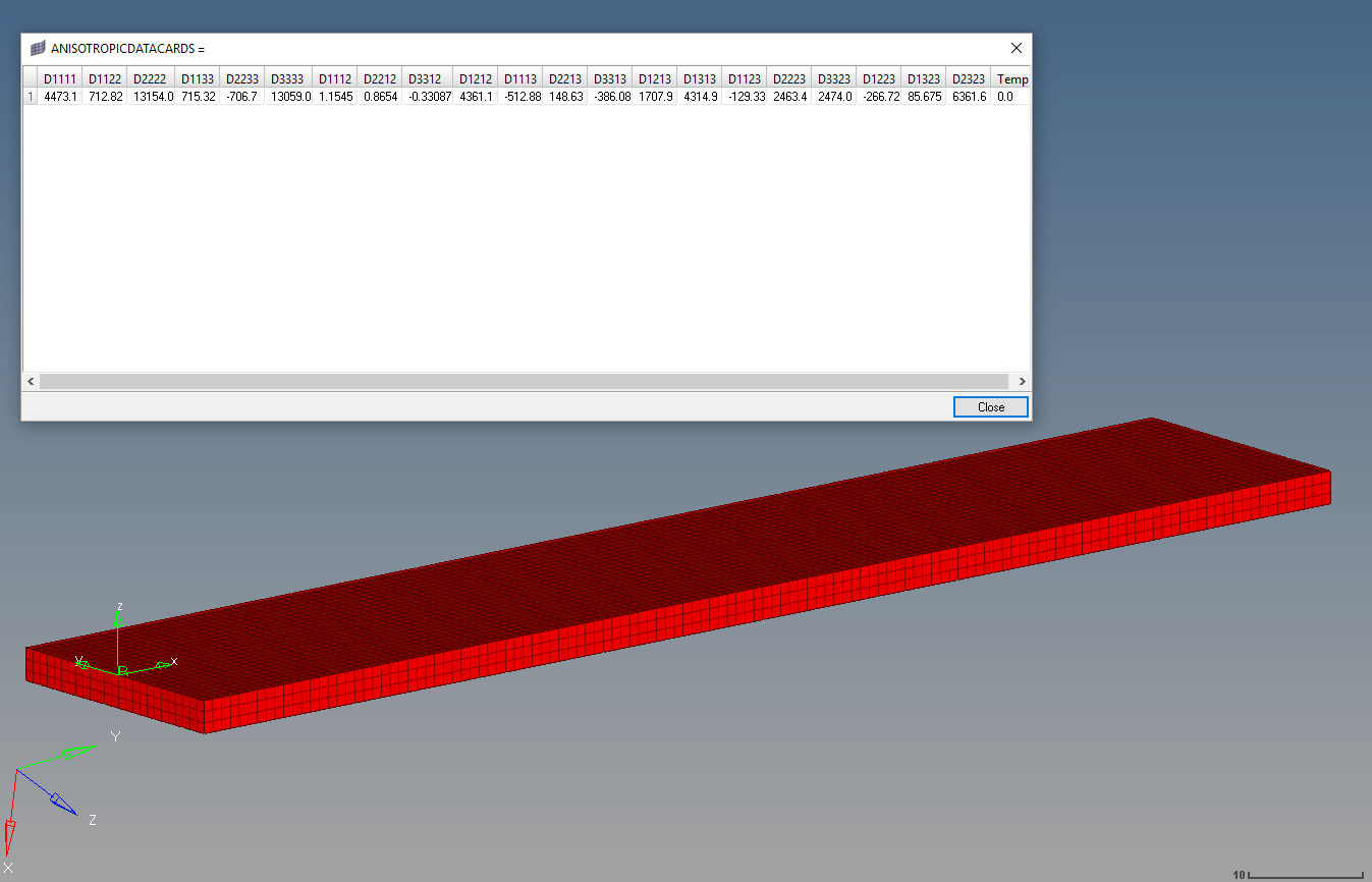 Export Material Data On A Local Coordinate System Hypermesh Altair