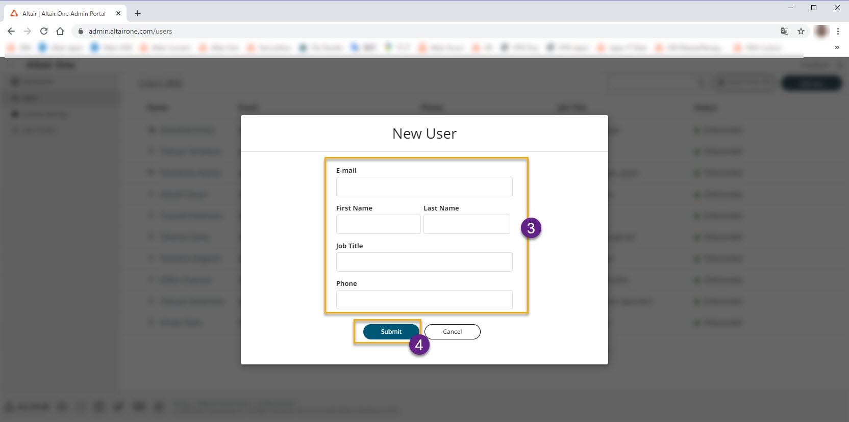 Altair Oneのアカウント作成について - - Altair One Account Management - Altair Support